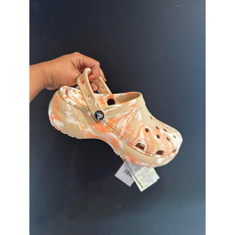 Crocs Platform Marbled Chai | Shopee Philippines