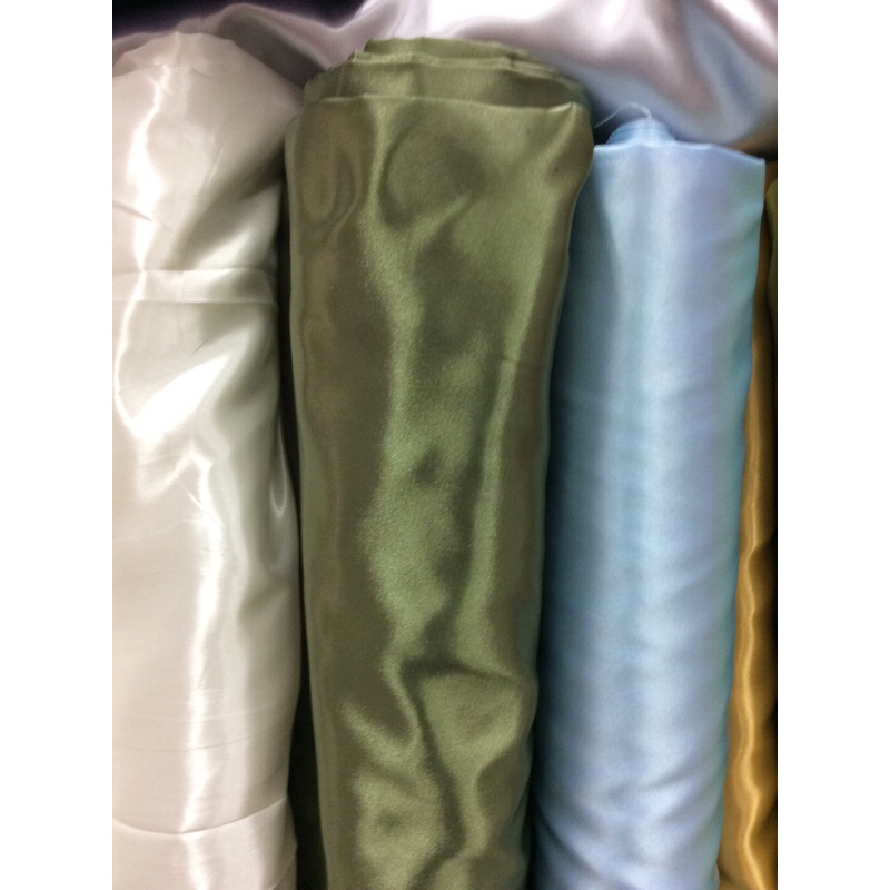 Bridal Satin Heavy Satin Fabric 60” width by Yard | Shopee Philippines