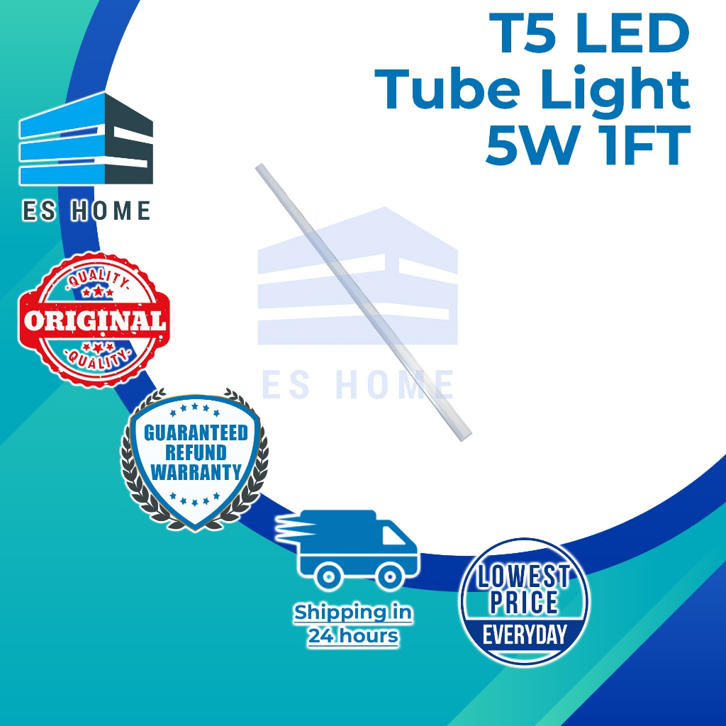 ES 5W 9W 13W 18W T5 LED Tube Light Plastic Type ECOM-SDP | Shopee ...