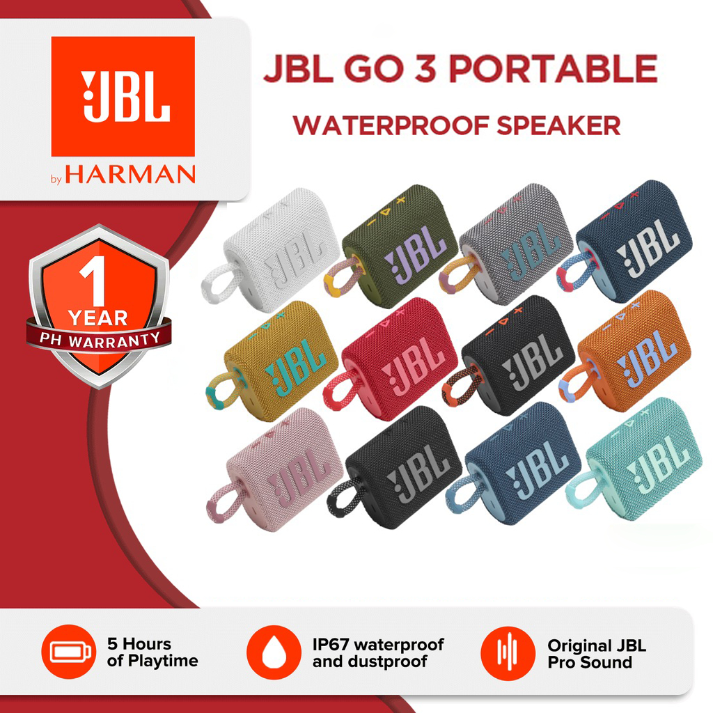 JBL GO3 Speaker original Portable Speaker Waterproof Wireless Bluetooth ...