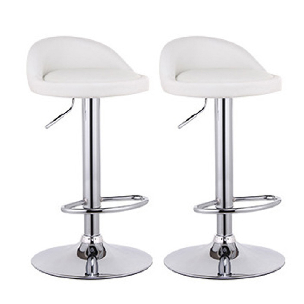 2 Pcs Bar Stool Chair Modern Lifestyle Person Air Lift Adjustable High ...