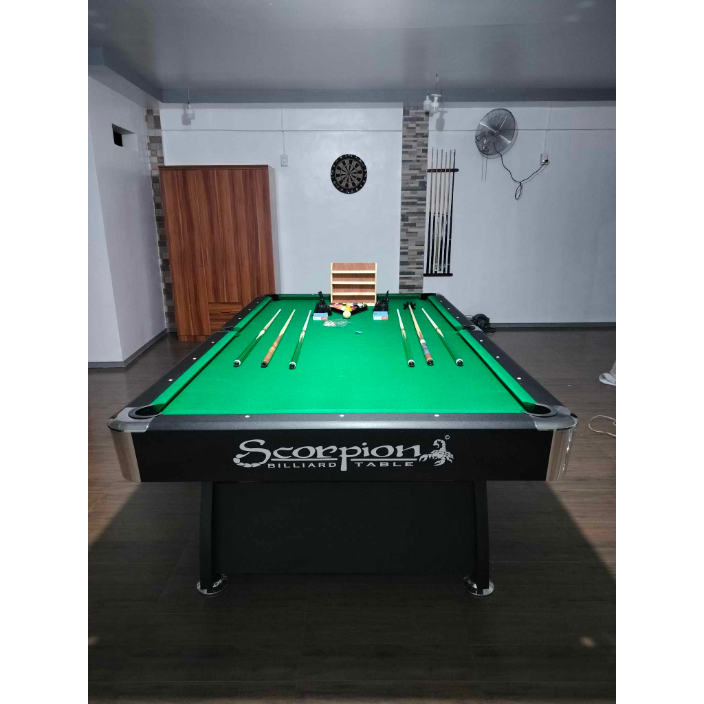 1SET 5X9FT STANDARD SCORPION BILLIARD TABLE WITH COMPLETE SET OF ...