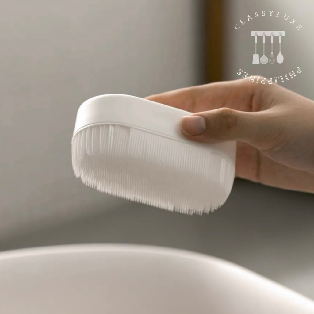 Classy Luxe White Laundry Brush Household Soft Wool Collar Brush ...