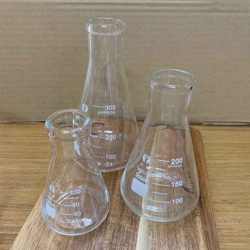 Borosilicate Glass Beaker , Erlenmeyer Flask Glass Measuring Glass ...