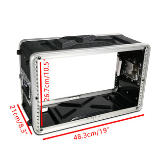 itid 6RU 210mm Tourcase for Wireless Microphone Receiver Case ABS Case ...