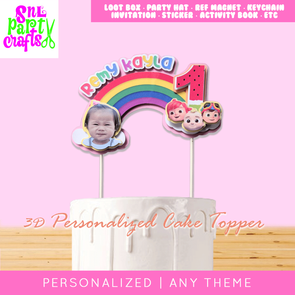3D Personalized Cake topper Layered Customized Cake topper | Shopee ...