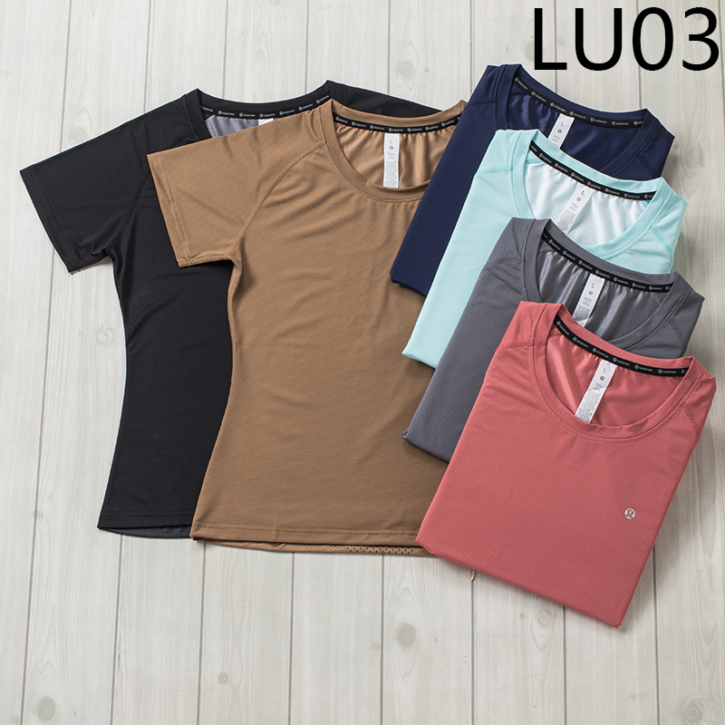 LU Dry-fit quick-drying Tshirt for women yoga sport shirt plain short ...