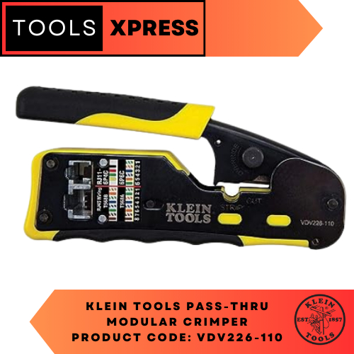 Klein Tools Pass-Thru Modular Crimper | Shopee Philippines