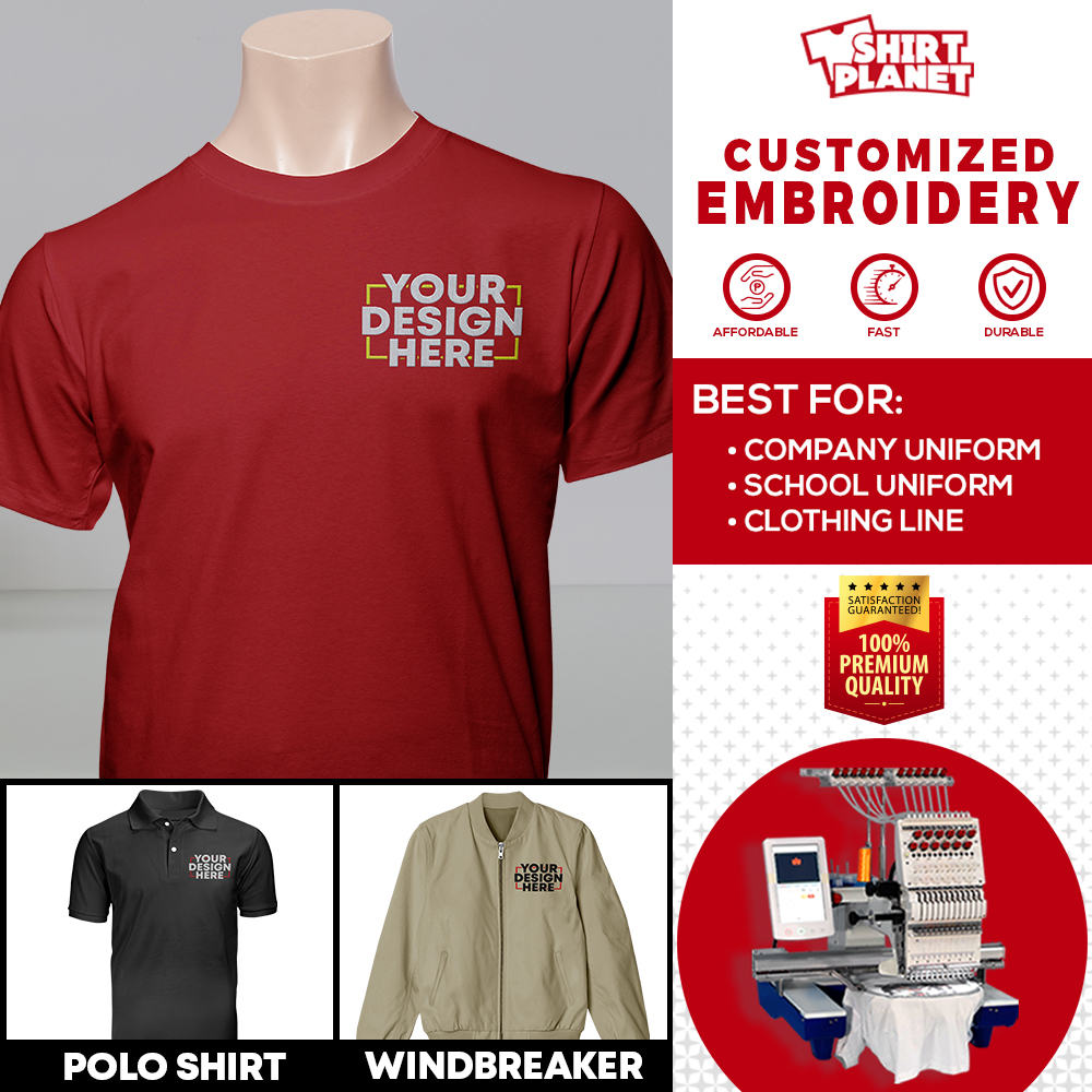 Customized Personalized Embroidery Polo Tshirt Jacket Name School ...