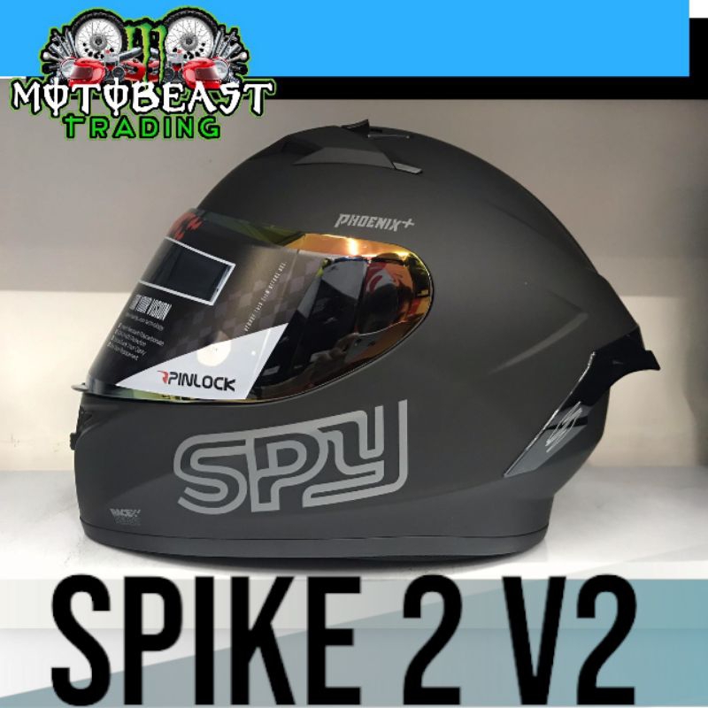SPY Phoenix Pd Fullface Helmet w/ Free Clear Visor | Shopee Philippines