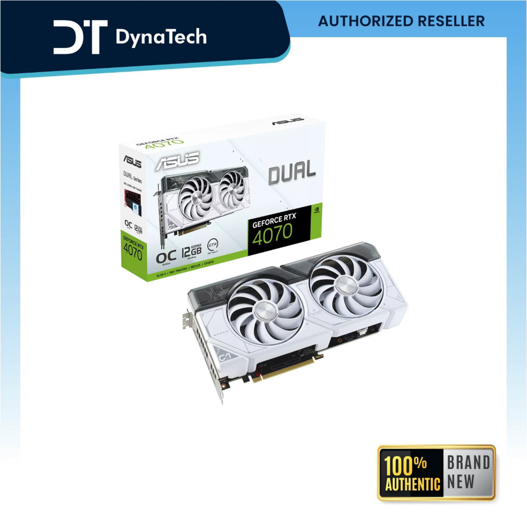 Asus RTX 4070 Dual OC 12G White DUAL-RTX4070-O12G-WHITE | Shopee ...