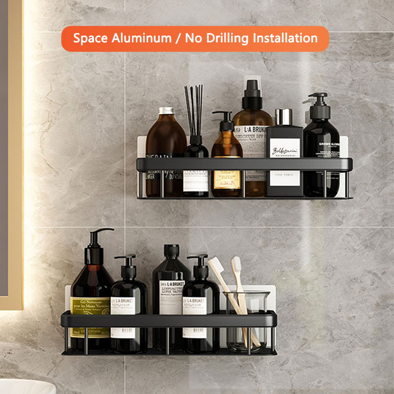 NOTTY Bathroom Shelf Organizer Perforation-Free Shower Storage Rack ...