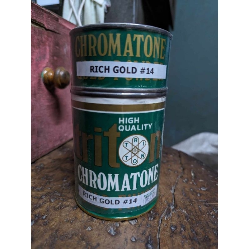 Gold paint 1/2 liter Rich Gold Chromatone Triton | Shopee Philippines