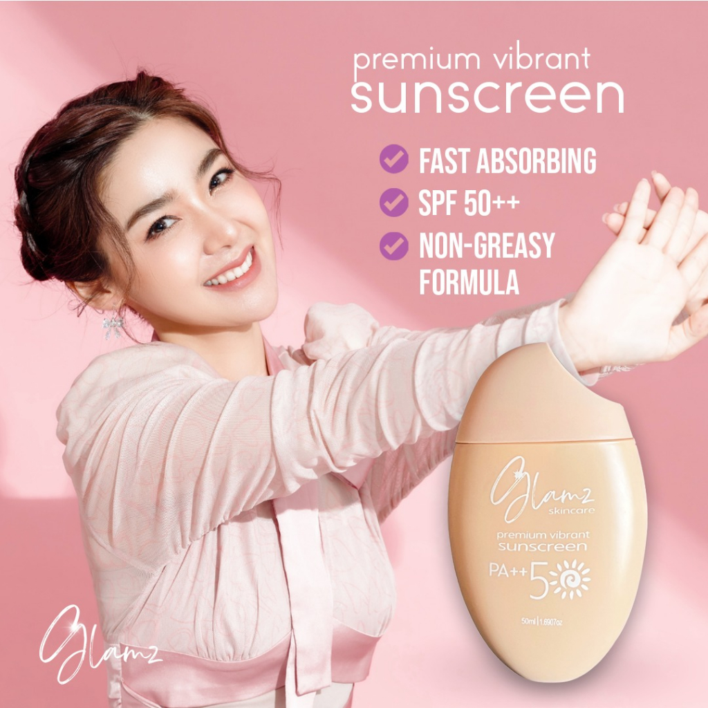 Glamz Premium Vibrant Suncreen | Shopee Philippines