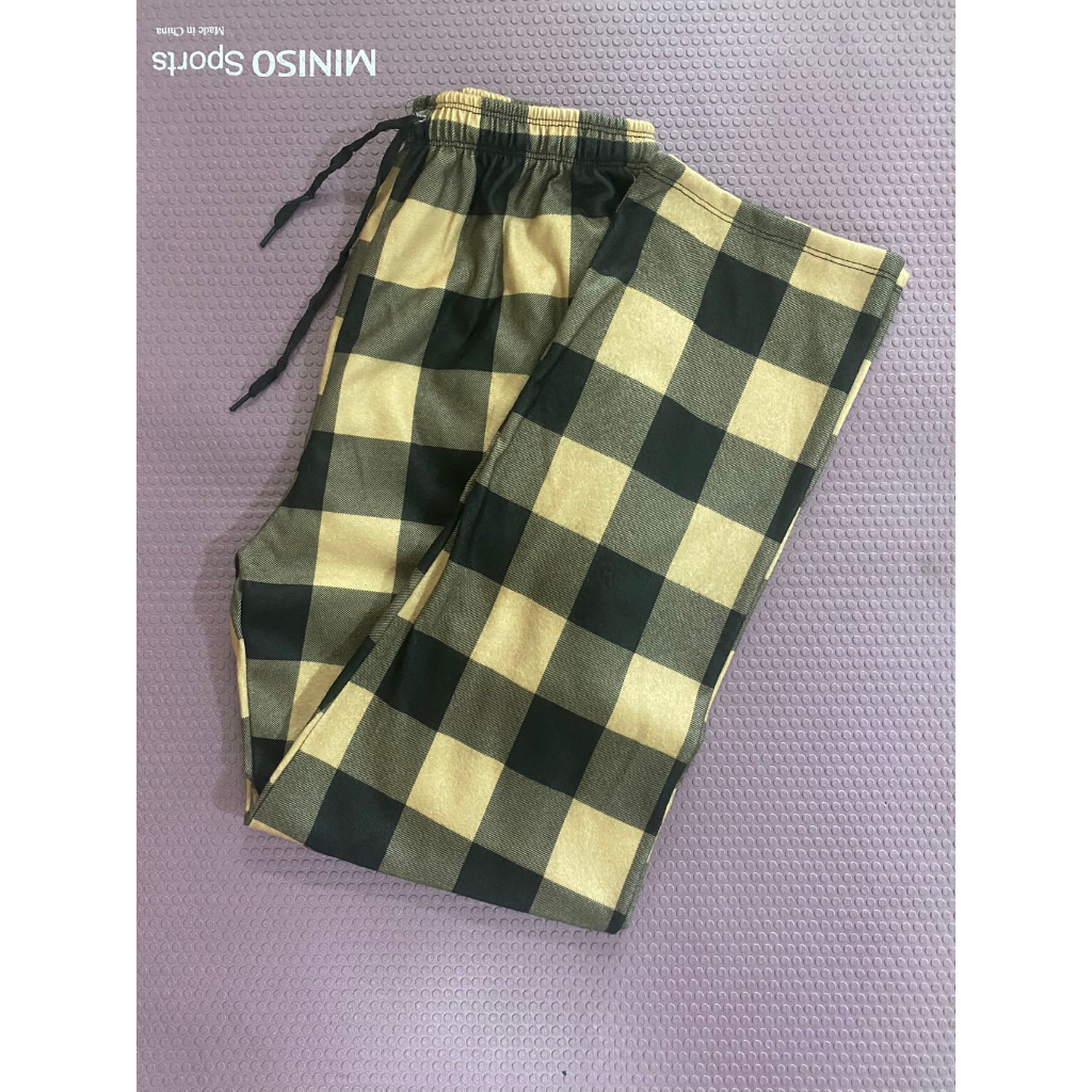 Pranela Plaid Pants Unisex with 2 Side Pocket Checked Pants | Shopee ...