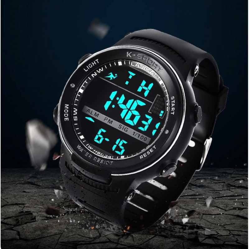 LASIKA LED Sports 100% waterproof Digital watch W-F110 | Shopee Philippines