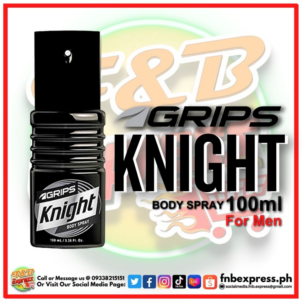 Grips Knight Body Spray 100ml x 1pc | Shopee Philippines