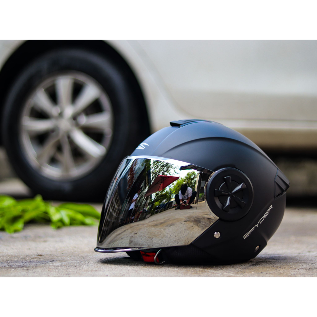 SPYDER HELMET REBOOT P 3001M SS MATTE BLACK SO WITH FREE LENS | Shopee ...