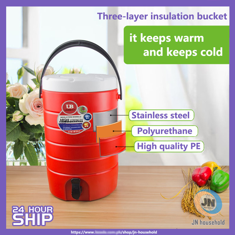 Water jug with faucet Hot cooler Jug Stainless Steel Insulated Water ...