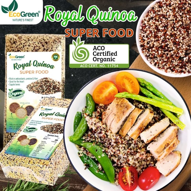 Royal Quinoa Rice Organic Tricolor Heathy Mix Red White Black Quinoa ...