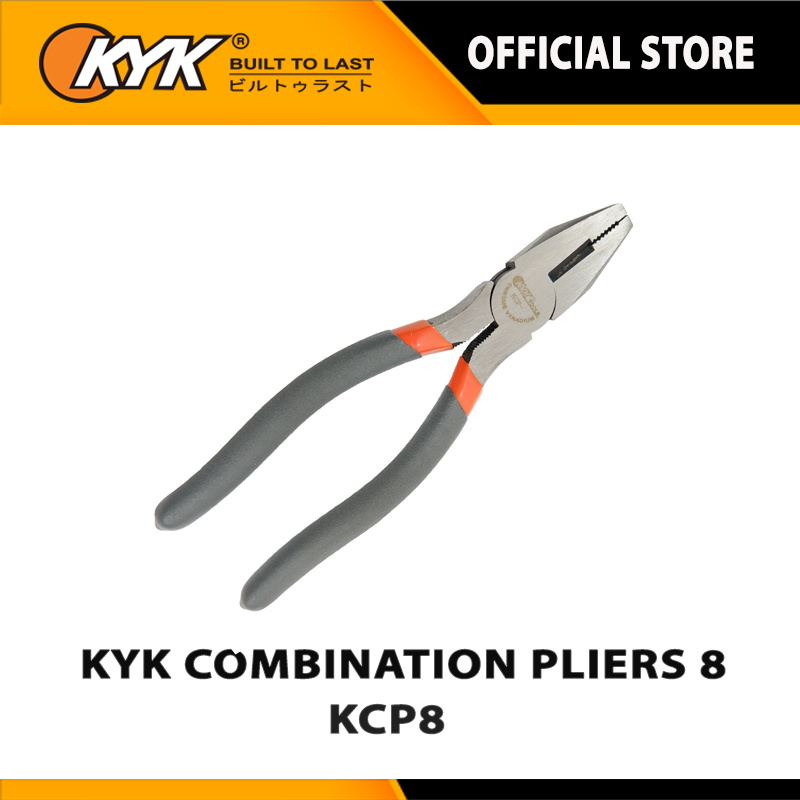 Kyk Combination Pliers 8" (Kcp8) Made In Taiwan (Authentic) | Shopee ...