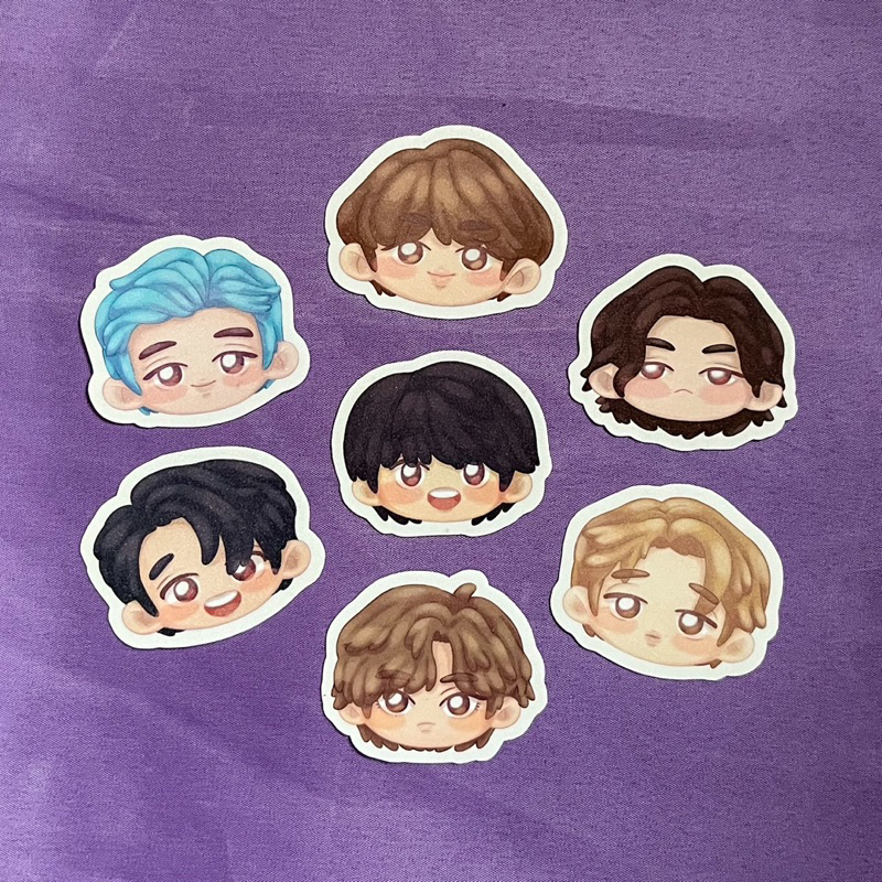 BTS Chibi | Matte Waterproof Stickers | Die-Cut Vinyl-Laminated | by ...