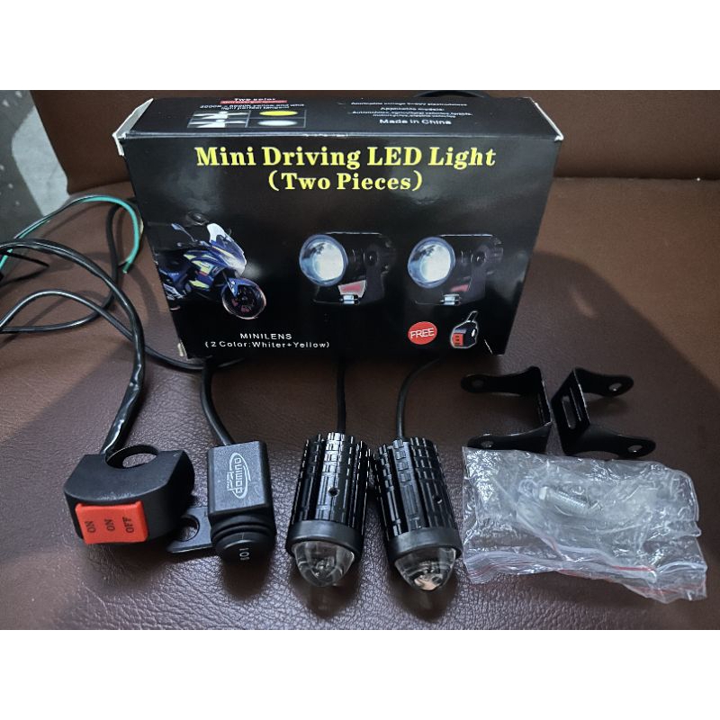 Mini Driving LED light with Domino 3 way switch | Shopee Philippines