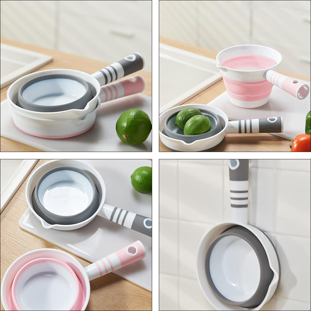 Multi-purpose Collapsible Water Dipper Silicone Foldable Water Ladle ...