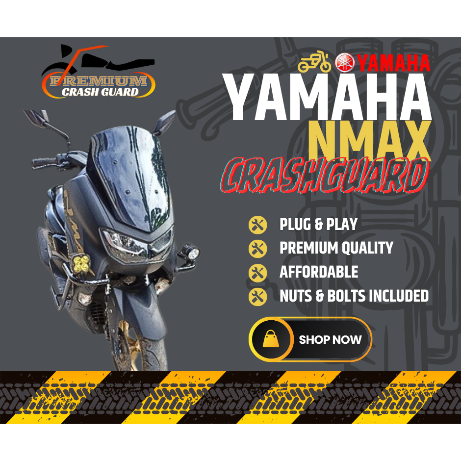 Yamaha Nmax 155 New Version 2020 - Half Crash Guard | Shopee Philippines