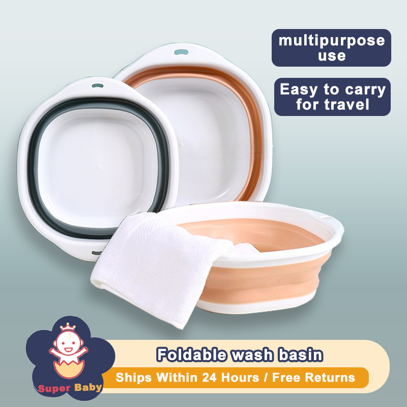 Foldable Basin Wash Basin Space Saver Thick High Quality Collapsible ...