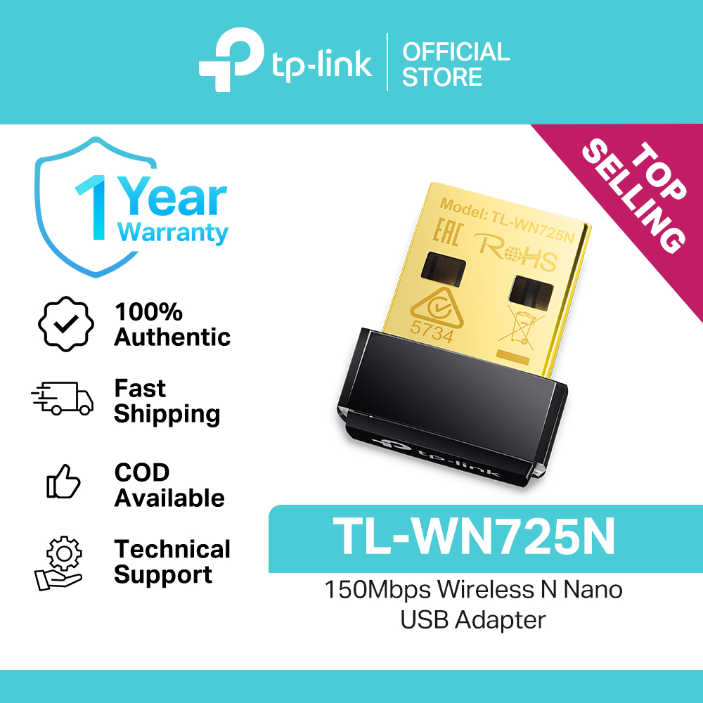 TP-Link TL-WN725N Wireless 150Mbps Wi-Fi Receiver N Nano USB Adapter ...