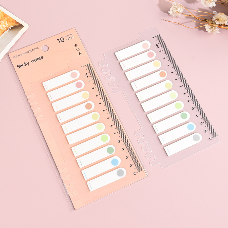 200pcs Colorful Sticky Note Memo Pad Lable Sticker Bookmarks Notepad ...