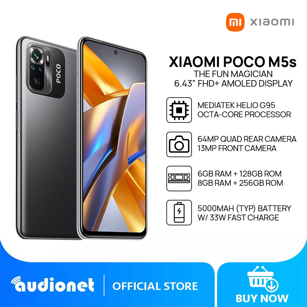 Xiaomi POCO M5s Smartphone | 6GB+128GB/8GB+256GB | 6.43” FHD+ Display ...