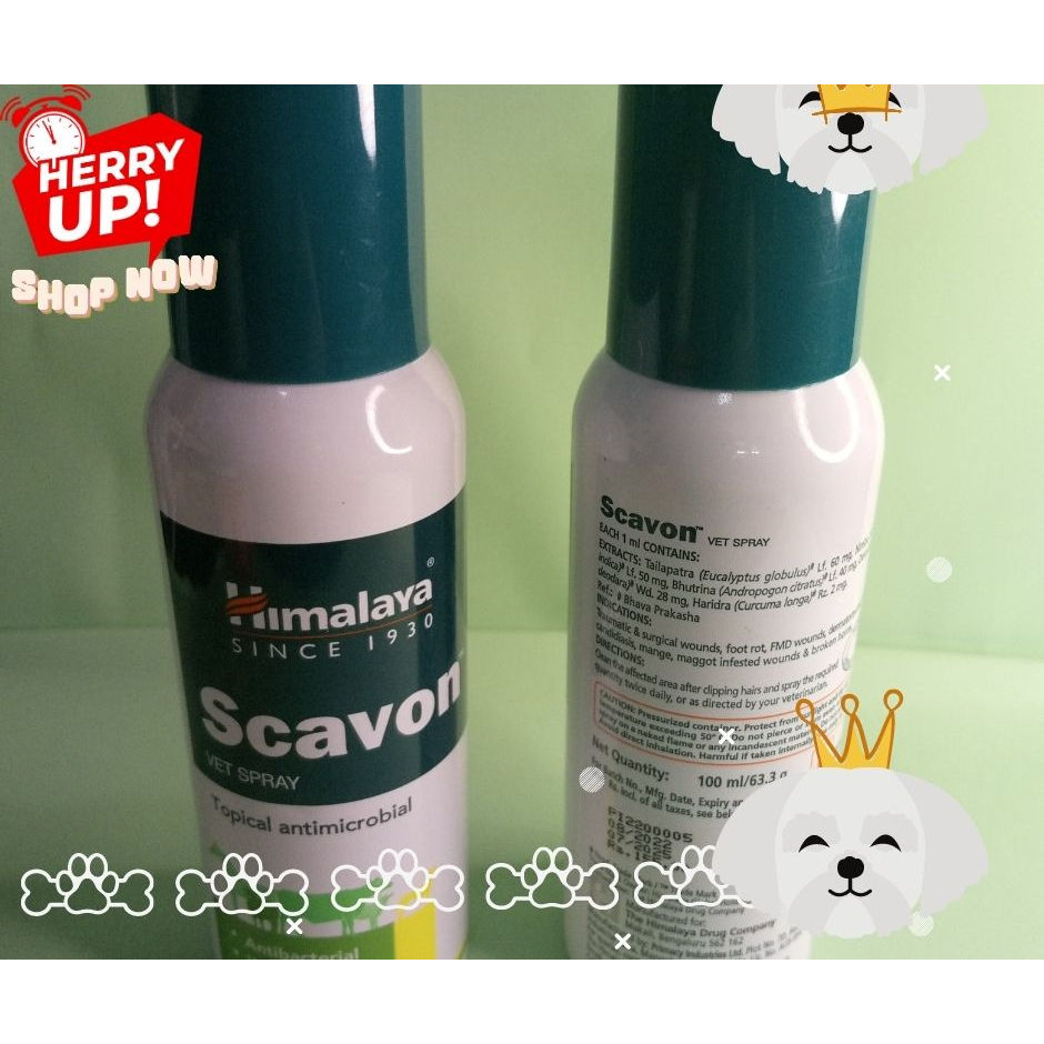 Himalaya Scavon Topical Wound Healer Vet Spray 100ml | Shopee Philippines