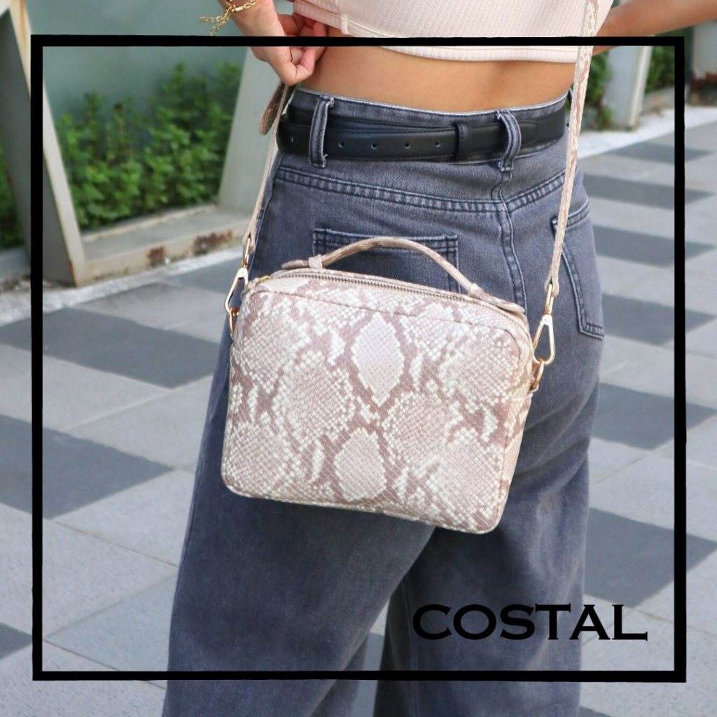 Costal Betsy Genuine Leather Box Bag with Detachable, Adjustable ...