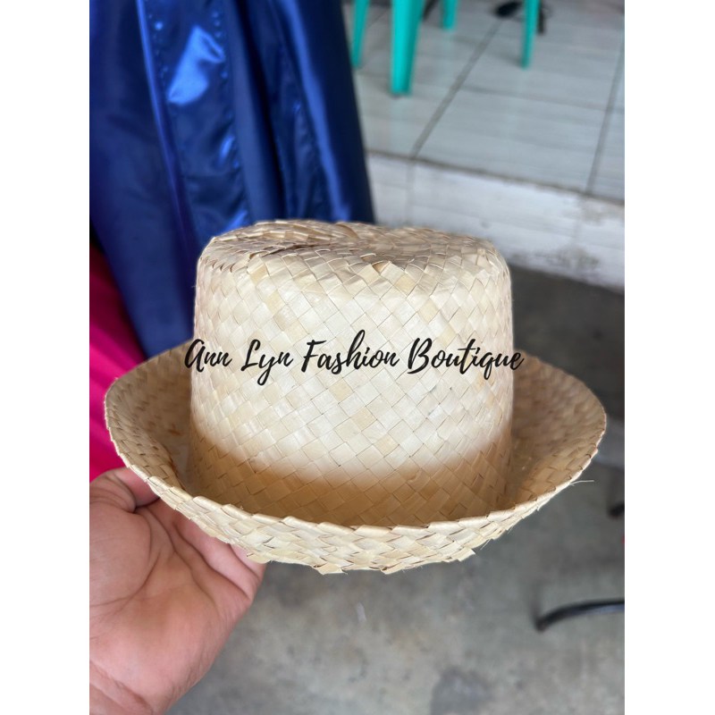 Buri Hat for magsasaka/ Katipunero native hat for kids | Shopee Philippines