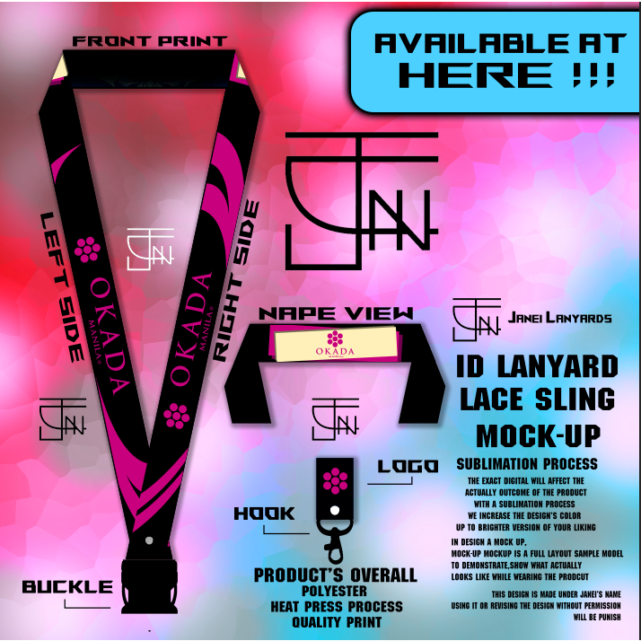 Okada | ID Lace Lanyard with Customized Design | Shopee Philippines