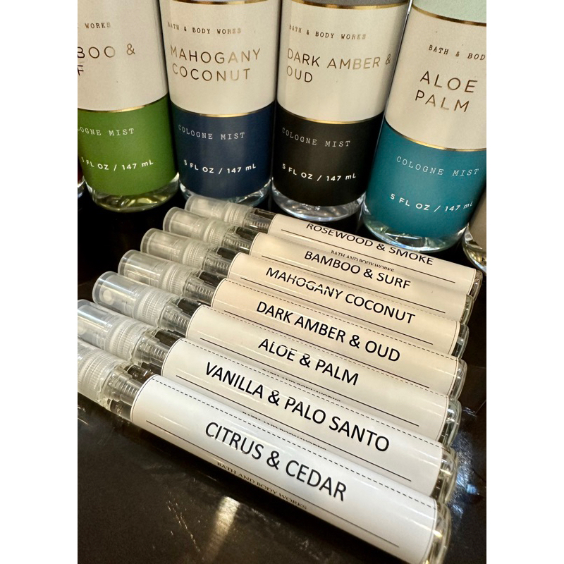 Bath and Body Works Cologne Mist for Men Sample size, 10ml ONLY ...