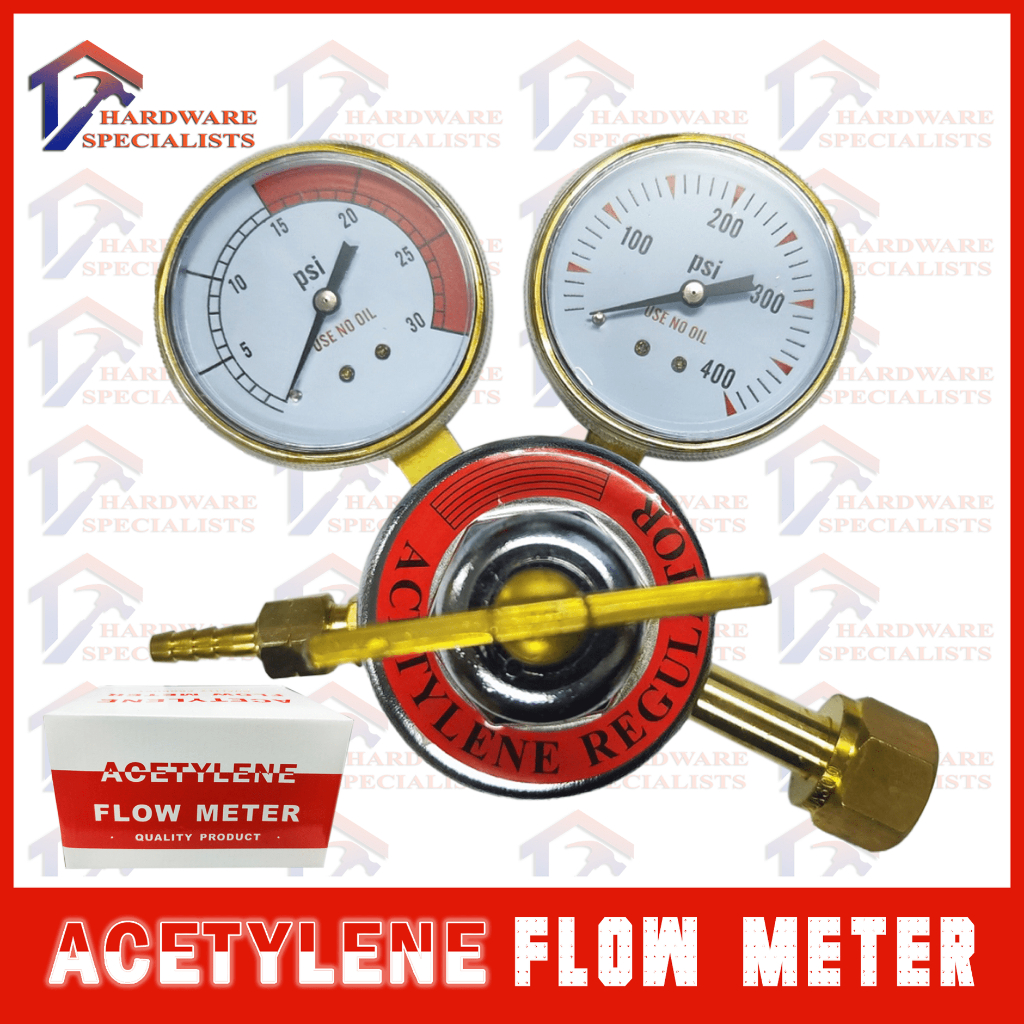 Flow Meter Acetylene Regulator with Safety Valve | Shopee Philippines