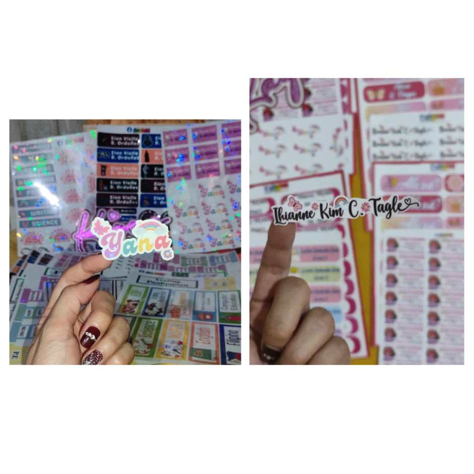 waterproof sticker for books and notebooks, your design your style my ...