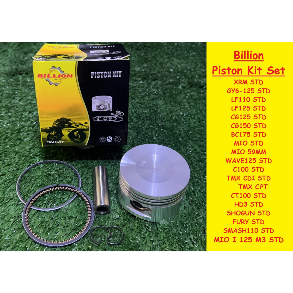 Motorcycle Billion Piston Kit Set | Shopee Philippines