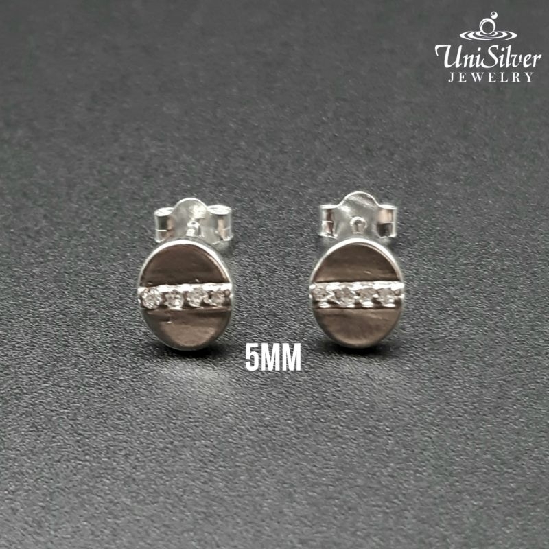 Unisilver 925 Sterling Silver Lady's Earrings (ES757-1001) | Shopee ...