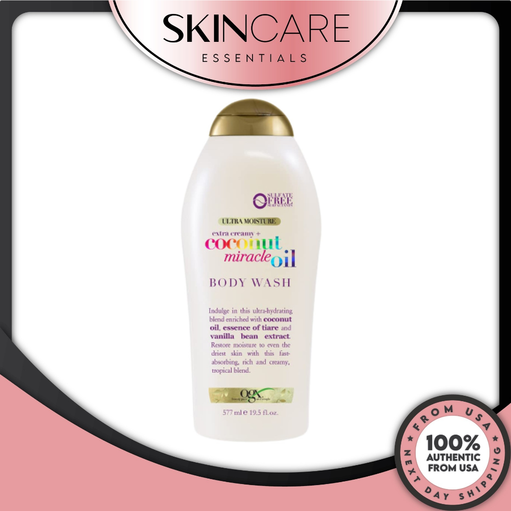 OGX Ultra Moisture Extra Creamy + Coconut Miracle Oil Body Wash (19.5 ...