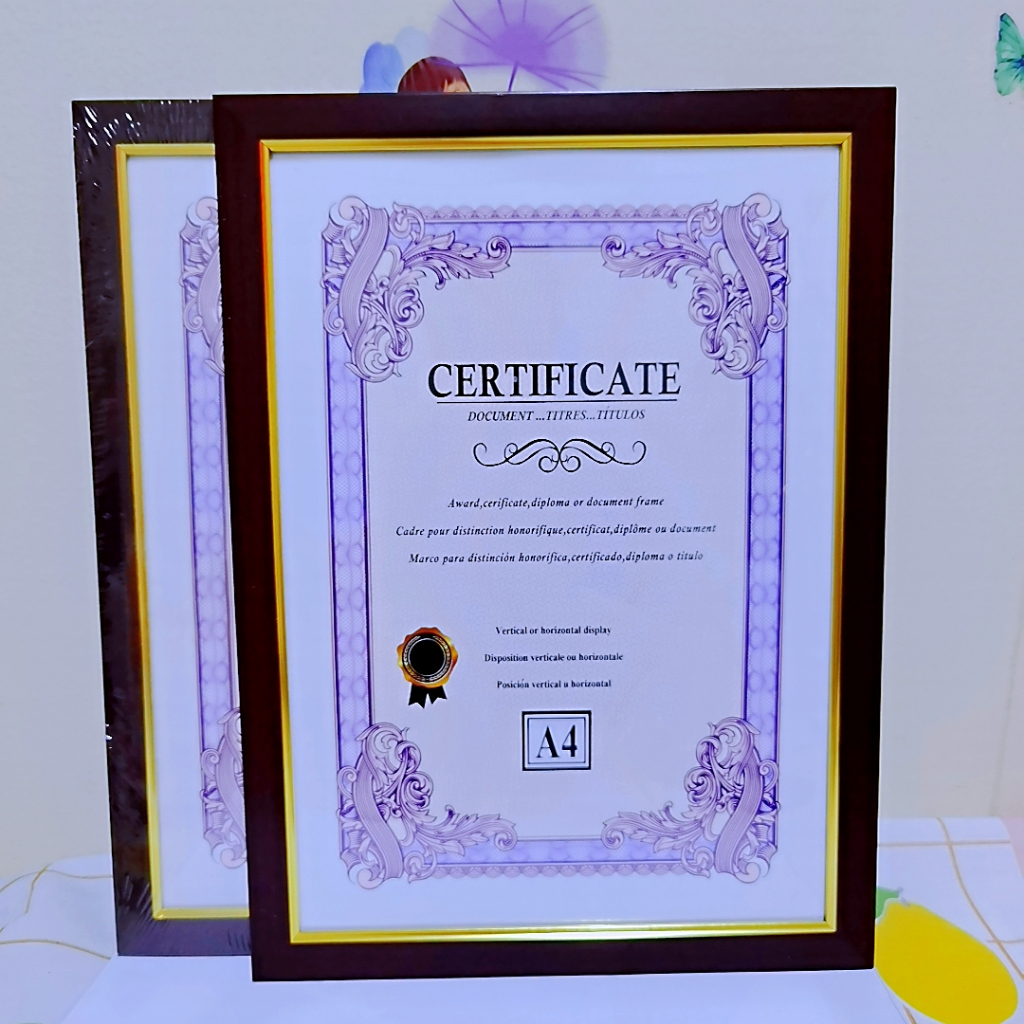 Basic family A4 / 8.5*11 PVC Plastic Certificate Frame - 8*10 inches ...