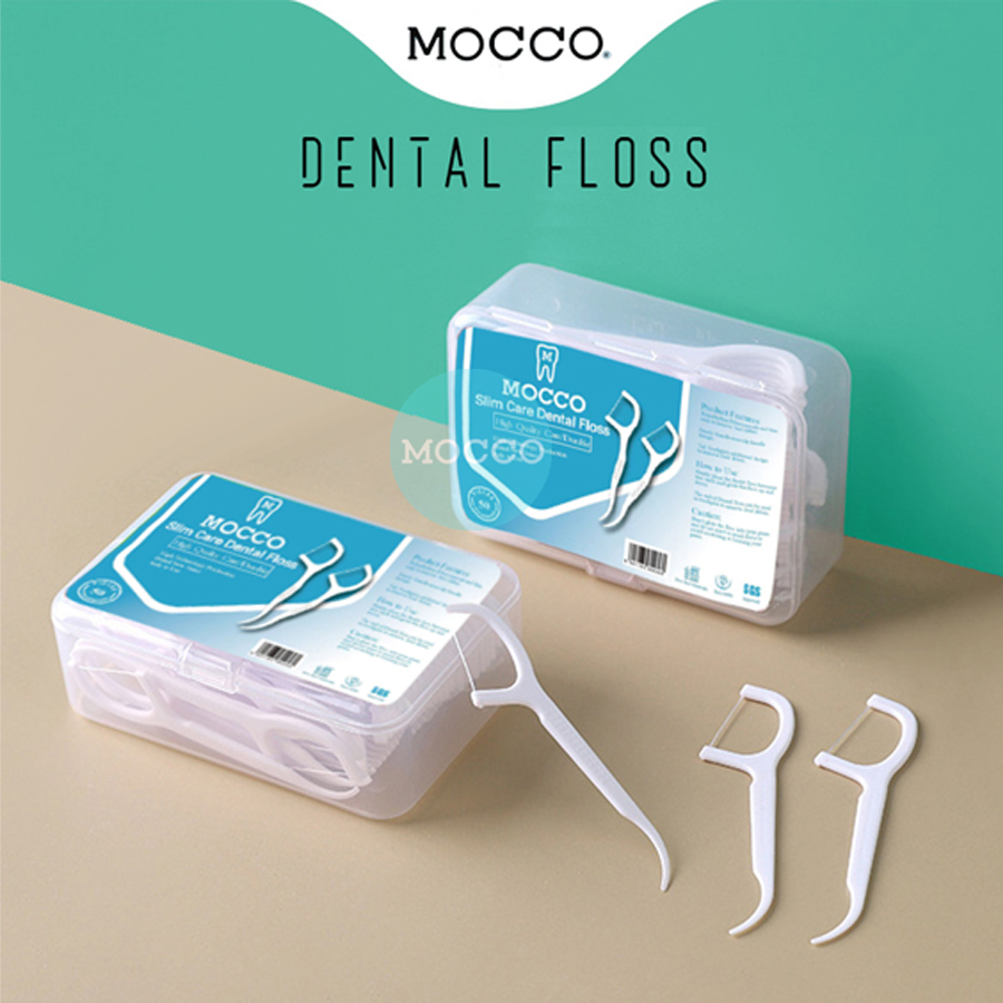 MOCCO 100/50 pcs Dental and Oral hygiene dental floss slim care thin ...