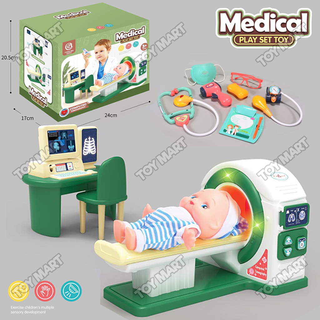 11/Pcs Medical CT Scan & XRay Toy Play Set Hospital Simulation Pretend ...