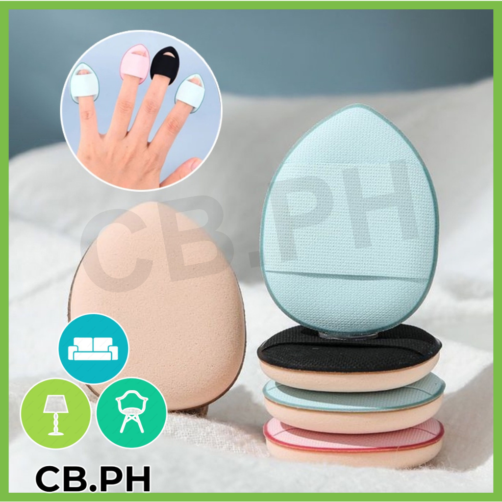CB.PH Makeup Sponges 3pcs Mini Size Finger Puff Set Sponge Concealer ...