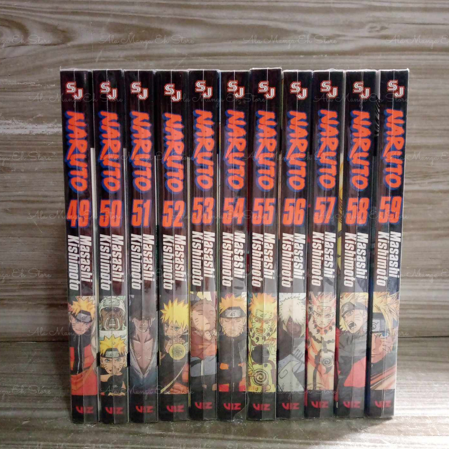 Naruto Vol 49 - 59 Manga by Masashi Kishimoto, English, Viz Media, New, Shonen Jump (new "SJ ...