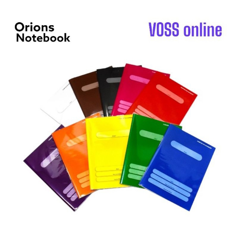 Orions Writing/Composition Color Coding Notebook with Plastic Jacket ...