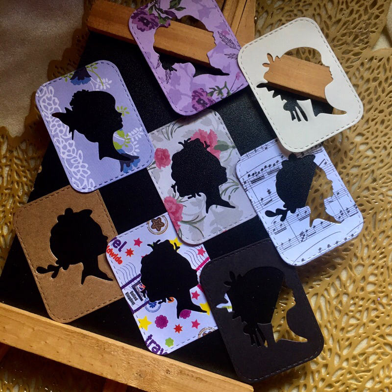 KARTEEB side profile girl frames for aesthetic modules, scrapbooking ...